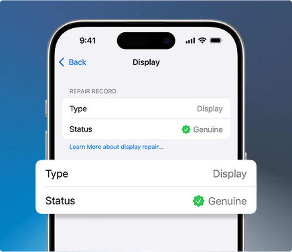 What iOS18+ Really Says About An iPhone Display: 'Genuine', 'Used', or ...